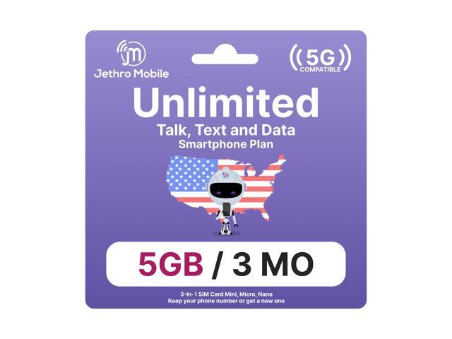 Click here for Jethro Mobile USA Prepaid Sim Card [3 Months] with... prices