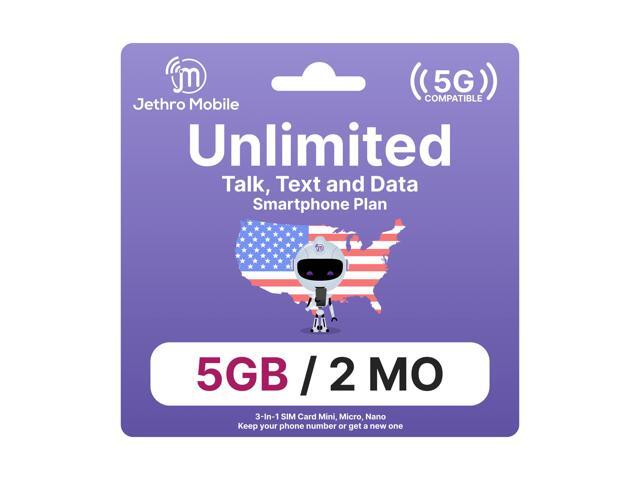 Click here for Jethro Mobile USA Prepaid Sim Card [2 Months]  Unl... prices