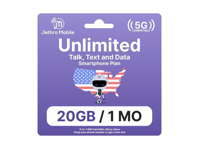 Click here for Jethro Mobile [30 Days] USA Prepaid Sim Card with... prices