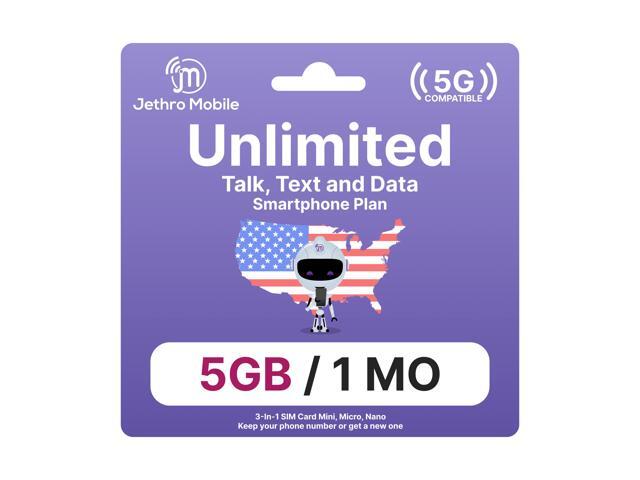 Click here for Jethro Mobile [30 Days] USA Prepaid Sim Card with... prices