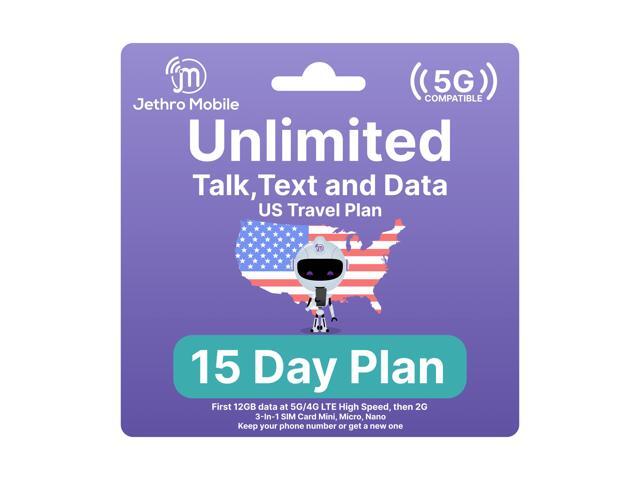 Click here for Jethro Mobile [15 Days] USA Prepaid Sim Card with... prices