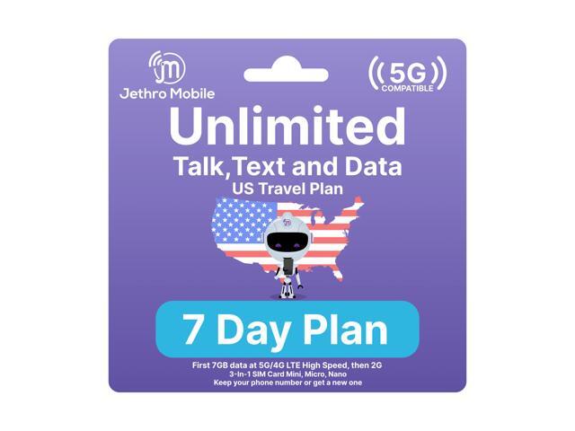 Click here for Jethro Mobile [7 Days] USA Prepaid Sim Card with U... prices
