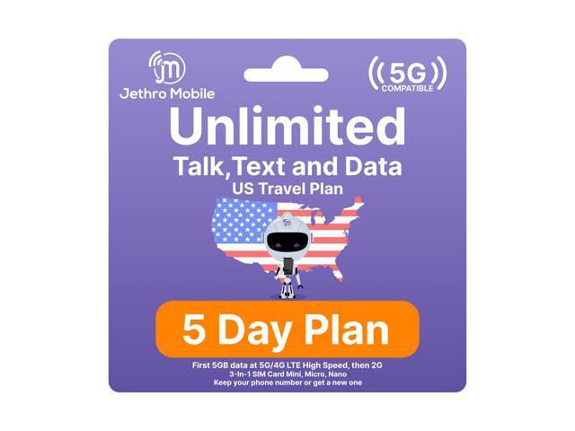 Click here for Jethro Mobile [5 Days] USA Prepaid Sim Card with U... prices