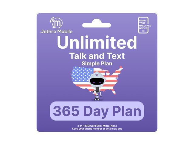 Click here for Jethro Mobile [365 Days] USA Prepaid Sim Card with... prices