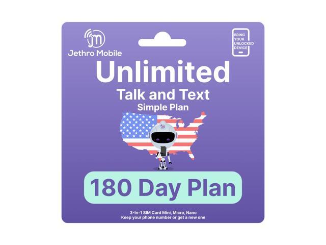 Click here for Jethro Mobile [180 Days] USA Prepaid Sim Card with... prices