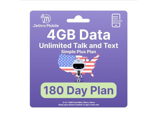 Click here for Jethro Mobile [180 Days] USA Prepaid Sim Card with... prices