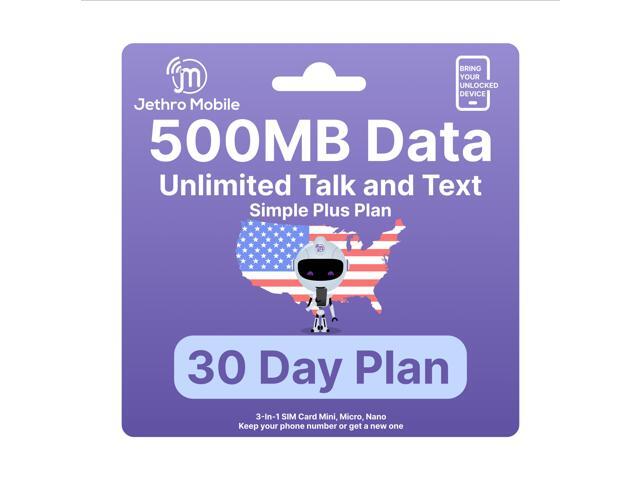 Click here for Jethro Mobile [30 Days] USA Prepaid Sim Card with... prices