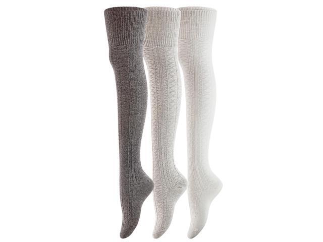 Click here for Meso Big Girls Womens 3 Pairs Awesome Thigh High C... prices