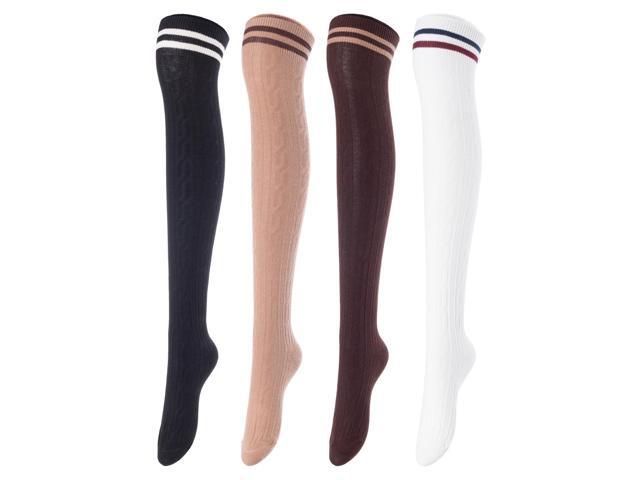 Click here for Meso Womens Big Girls 4 Pairs Splendid Knee High C... prices