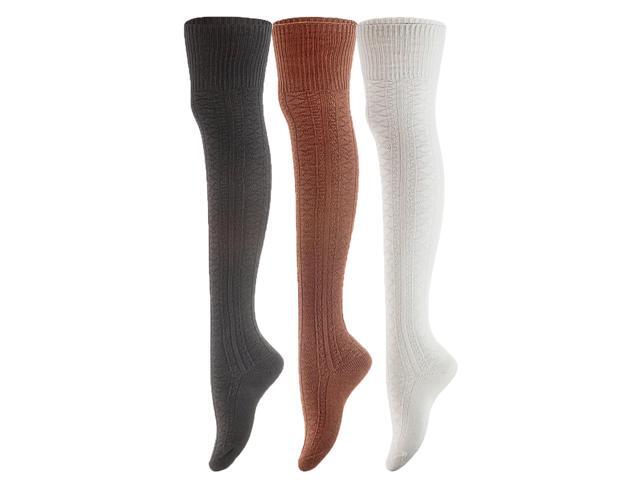 Click here for Meso Big Girls Womens 3 Pairs Awesome Thigh High C... prices