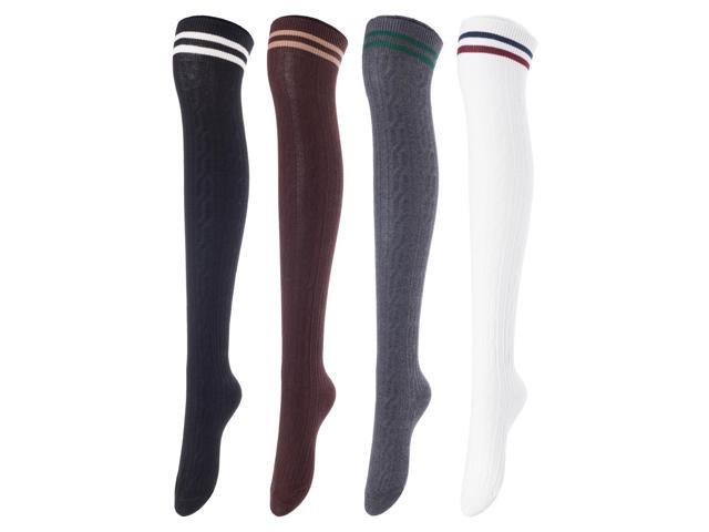 Click here for Meso Womens 4 Pairs Awesome Thigh High Cotton Sock... prices