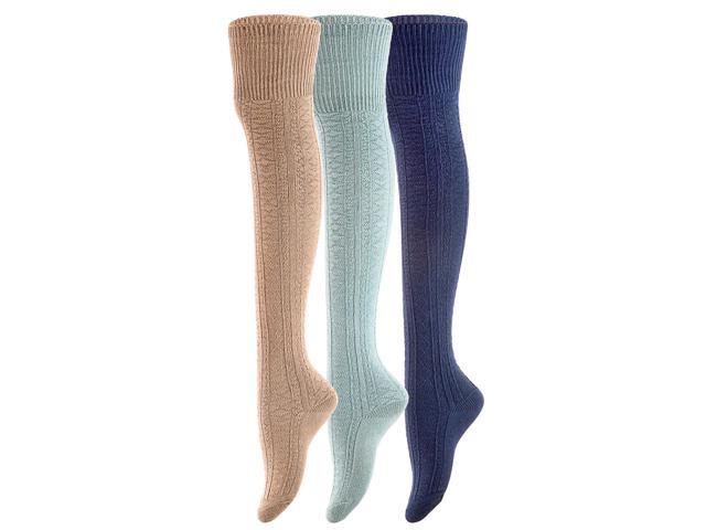 Click here for Meso Big Girls Womens 3 Pairs Awesome Thigh High C... prices