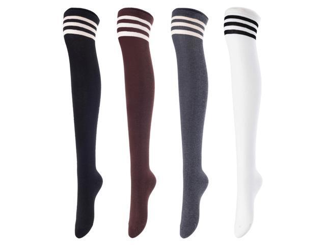 Click here for Meso Womens 4 Pairs Awesome Thigh High Cotton Sock... prices