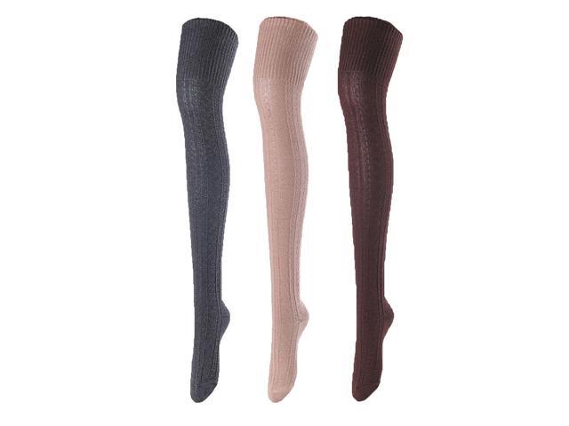 Click here for Meso Big Girls Womens 3 Pairs Awesome Thigh High C... prices