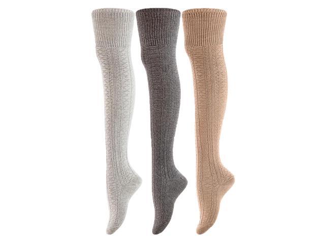 Click here for Meso Big Girls Womens 3 Pairs Awesome Thigh High C... prices