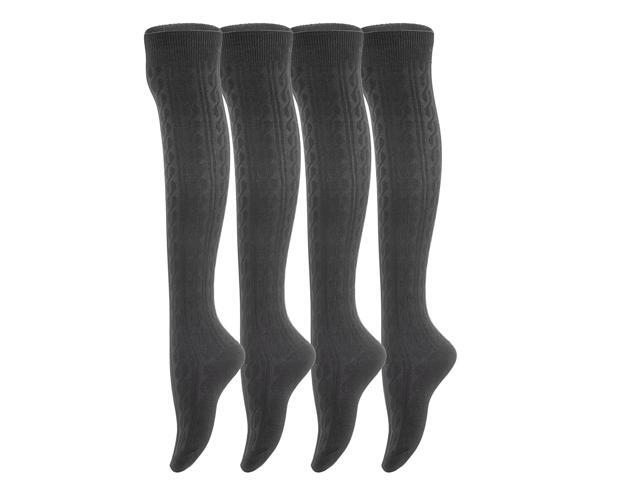 Click here for Meso Womens Big Girls 4 Pairs Knee High Cotton Soc... prices