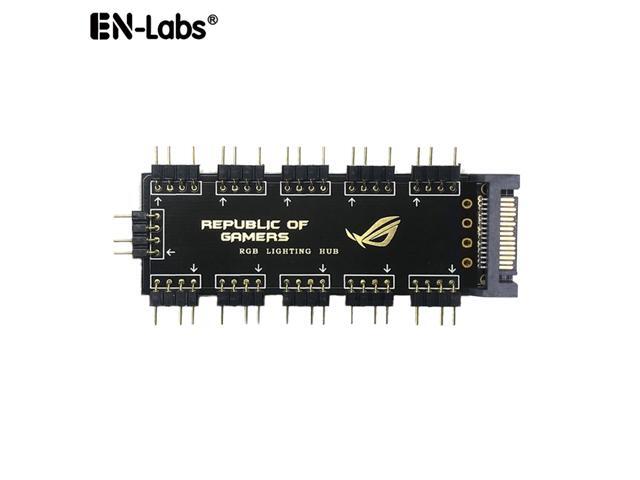 Click here for EnLabs 5V 3-Pin 10 Ports AURA RGB Lighting Hub 1 t... prices