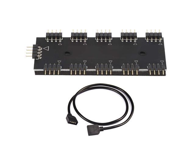 Click here for EnLabs 12V 1 To 10 AURA RGB Lighting Hub 10 port L... prices