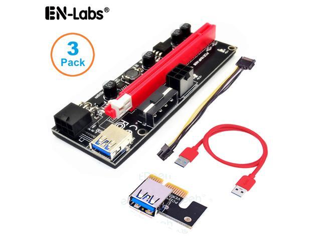 Click here for 3 Packs PCIe Riser Cable 1X to 16X Graphics Extens... prices