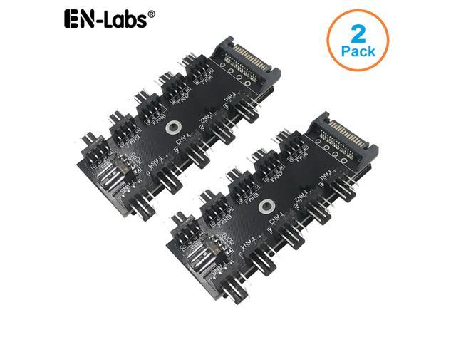 Click here for 2-Pack 10 Port PWM 4 Pin Fan Splitter Hub Adpater... prices