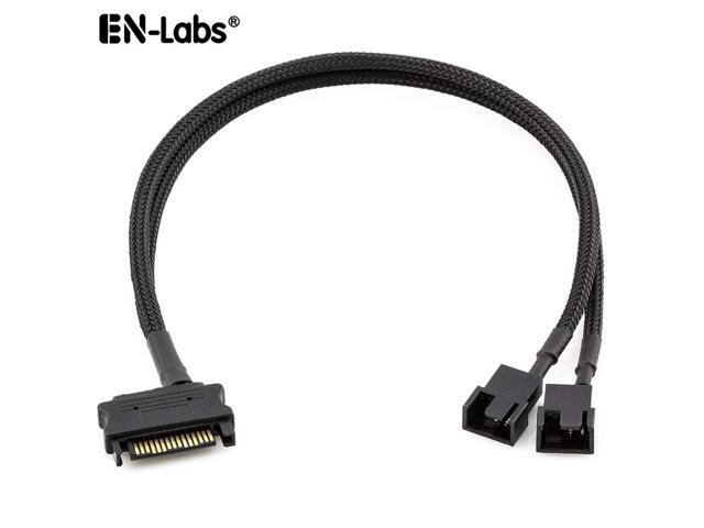 Click here for EN-Labs SATA to 3 Pin 4 Pin Fan Sleeved Power Spli... prices