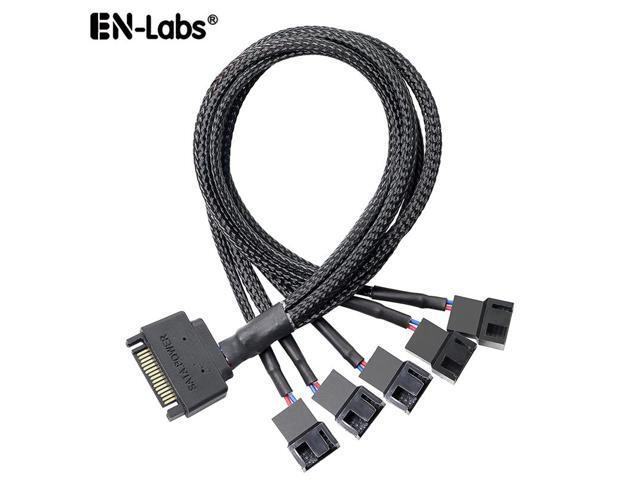 Click here for EN-Labs SATA to 3 Pin 4 Pin Fan Sleeved Power Spli... prices