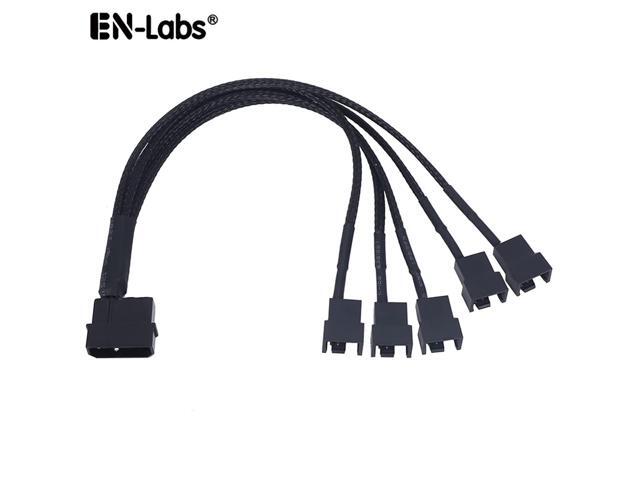 Click here for EN-Labs Molex to 3 Pin 4 Pin Fan Sleeved Power Spl... prices
