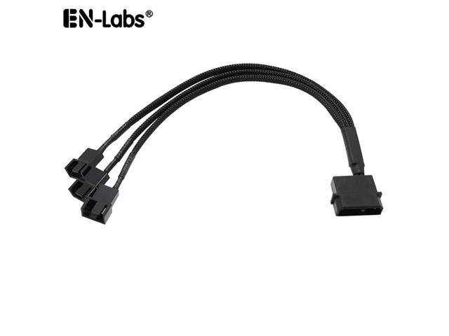 Click here for EN-Labs Molex to 3 Pin 4 Pin Fan Sleeved Power Spl... prices