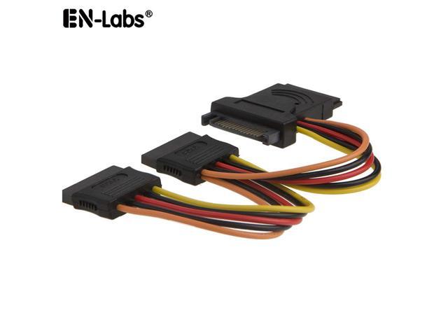 Click here for EN-Labs SATA 15pin Power Splitter Cable 1x3  3 Por... prices