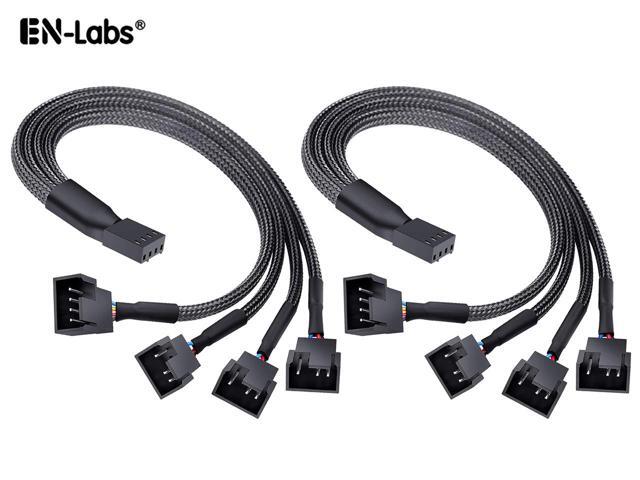 Click here for 2 Pack 4-Pin PWM Fan Splitter Cable Sleeved Mother... prices