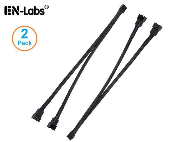 Click here for PWM Fan Splitter Cable 1 to 2  Black Sleeved 2 Way... prices