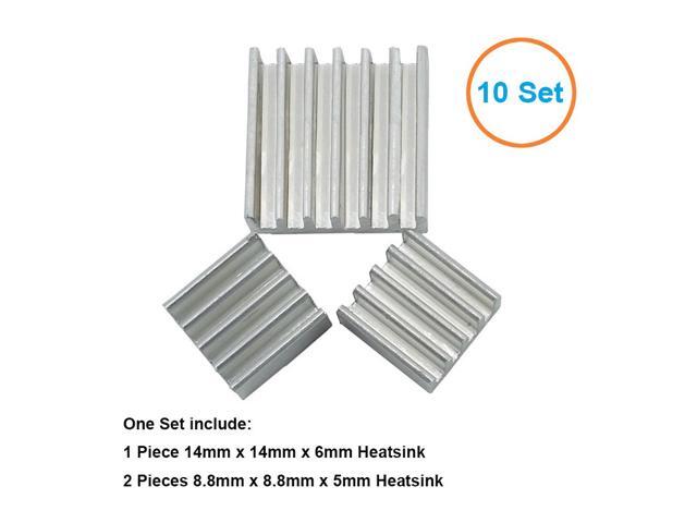 Click here for 10 Sets/30pcs CPU RAM LAN Aluminum Heatsink Cooler... prices