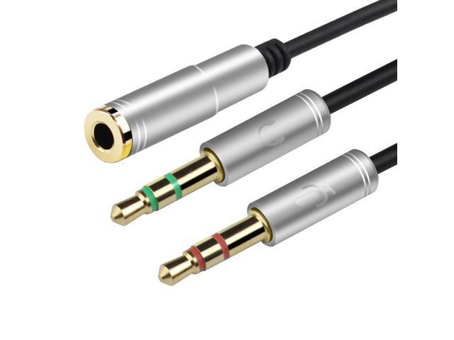Click here for 3.5mm Headphone Stereo Audio Mic Y Splitter Dual 3... prices