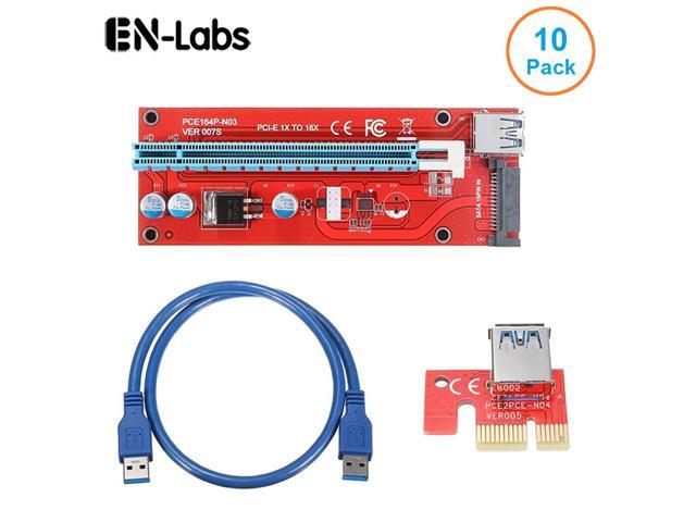 Click here for 10-Pack ITHOO SATA Powered PCI-E PCI Express Exten... prices