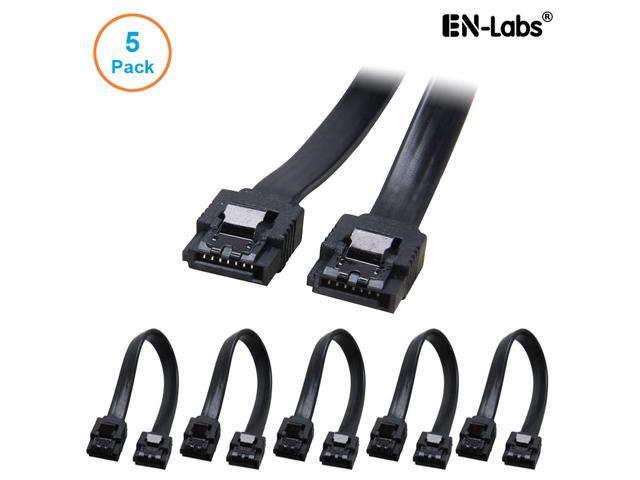 Click here for EnLabs 5PKSATAIII25CMBK 5 Pack SATA 3.0 6Gbps Stra... prices