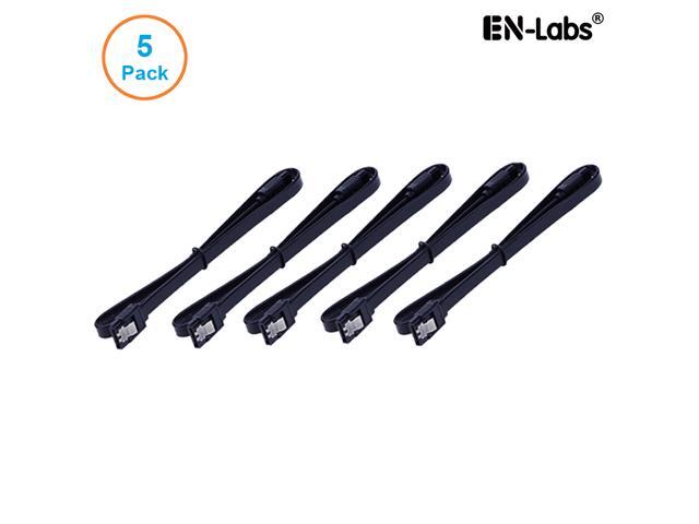Click here for EnLabs 5PKSATAIII45CMBK 5 Pack SATA 3.0 6Gbps Stra... prices