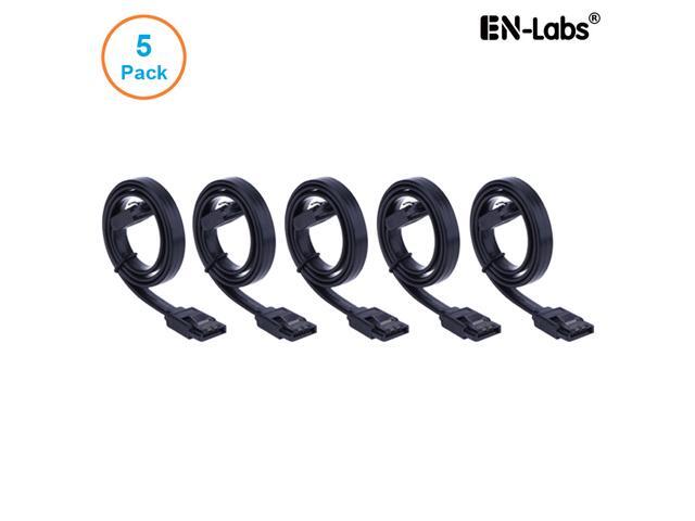 Click here for EnLabs 5PKSATAIII60CMBK 5 Pack SATA 3.0 6Gbps Stra... prices