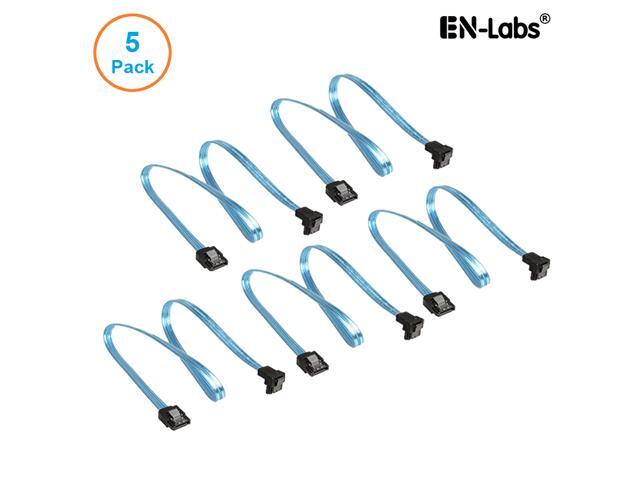 Click here for EnLabs 5PKSATAIII45CMBL90 5 Pack SATA 3.0 6Gbps St... prices