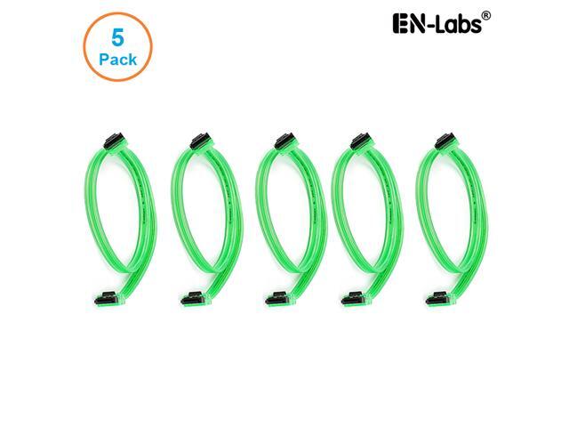 Click here for EnLabs 5PKSATAIII45CMGN90 5 Pack SATA 3.0 6Gbps St... prices