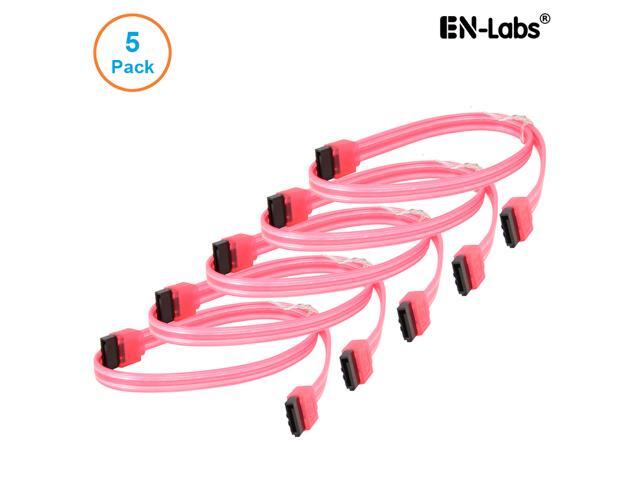 Click here for EnLabs 5PKSATAIII45CMRD 5 Pack SATA 3.0 6Gbps Stra... prices