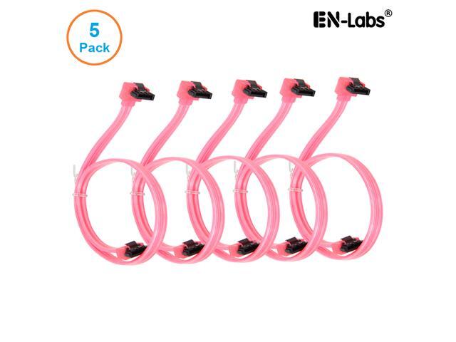 Click here for EnLabs 5PKSATAIII45CMRD90 5 Pack SATA 3.0 6Gbps St... prices
