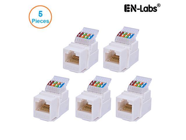 Click here for EnLabs 5-PACK CAT6 UTP Tool Less Keystone Jack  RJ... prices