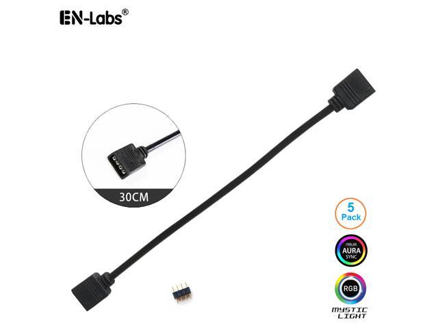 Click here for Enlabs 5 Pack 12V 4-Pin RGB Female to Female RBW L... prices