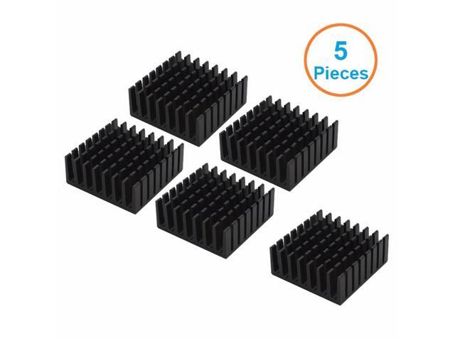 Click here for 5pcs/lot Black Aluminum Fin Heatsink 25x25x10mm El... prices