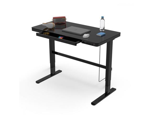 Click here for Rise Up Glass Electric Standing Desk 23.7x 45.3 gl... prices