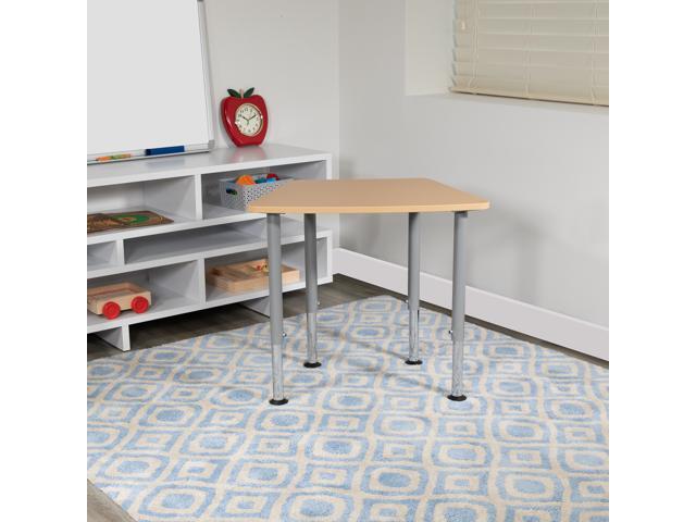 Click here for Hex Natural Collaborative Student Desk (Adjustable... prices