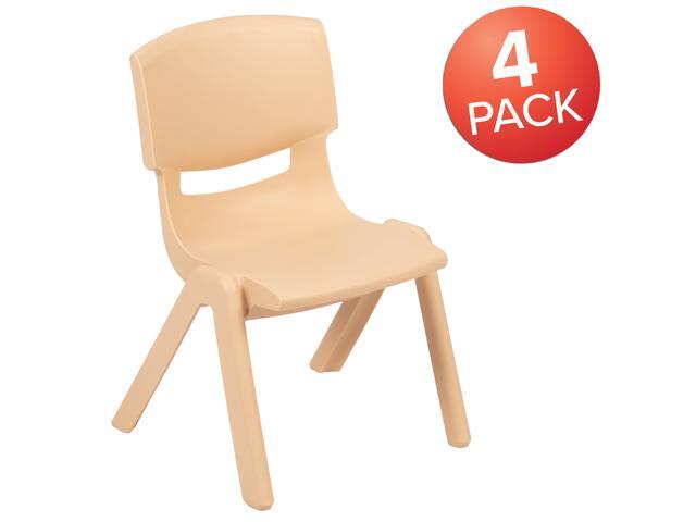 Click here for 4 Pack Natural Plastic Stackable School Chair with... prices