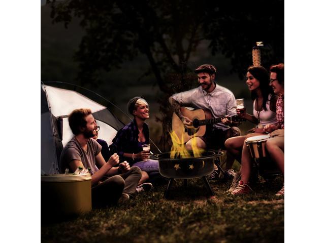 Click here for 29 Round Wood Burning Firepit with Mesh Spark Scre... prices