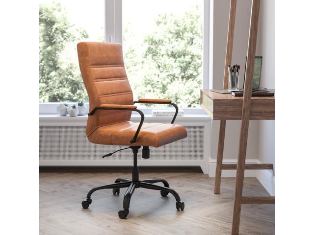 Click here for High Back Brown LeatherSoft Executive Swivel Offic... prices