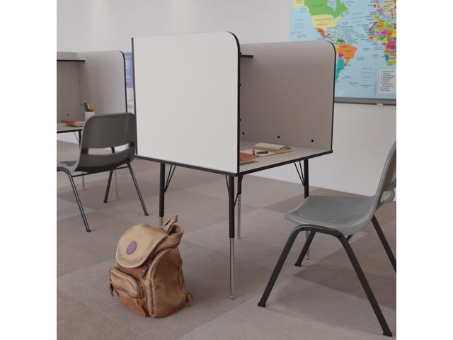 Click here for Stand-Alone Study Carrel with Top Shelf - Height A... prices